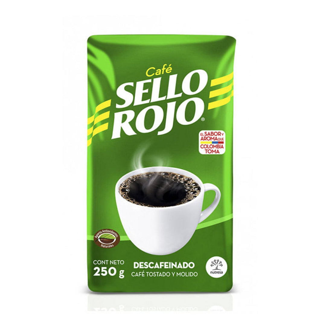 Sello Rojo Coffee | Colombian Espresso, Ground & Decaffeinated